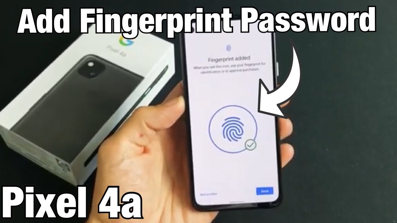 Pixel 4a: How to Add/Setup Fingerprint Password (Pixel Imprint) - YouTube