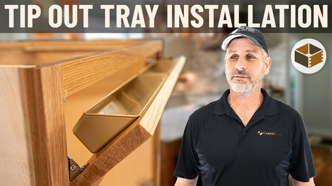 Sink Front Tip-Out Tray Installation | RTA Cabinet Assembly - YouTube