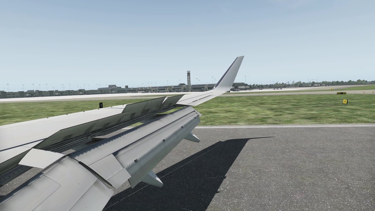 REALISTIC Flight| LGA-CLT| Full Flight Wing View| XP11 - YouTube