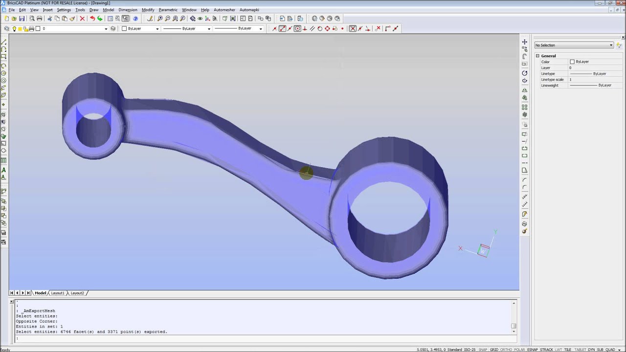 Import/export STEP and BREP solid files in BricsCAD V13 - YouTube