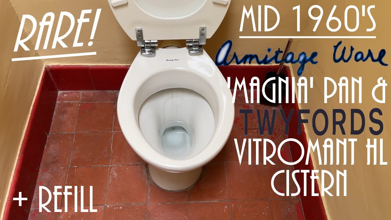 Rare: Mid 1960's Armitage Ware 'Magnia' Pan w/ 1950 HL Twyfords ...