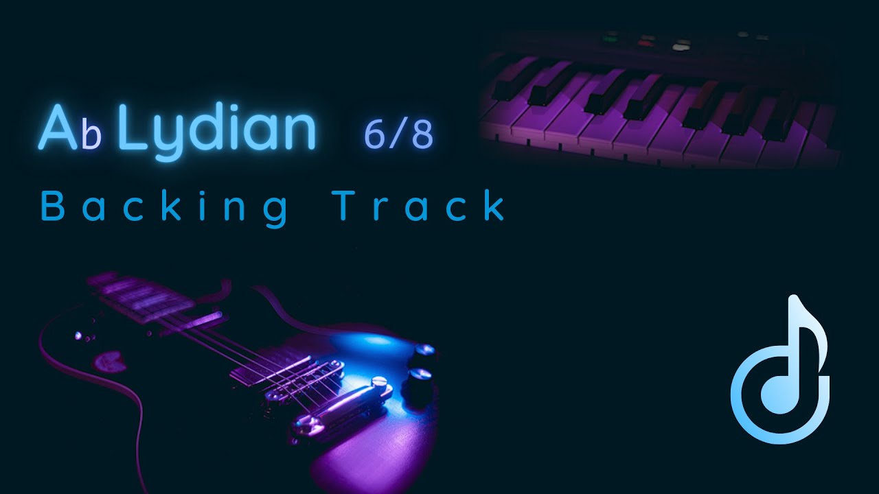 Ab Lydian - Backing track for guitar in 6/8 - YouTube