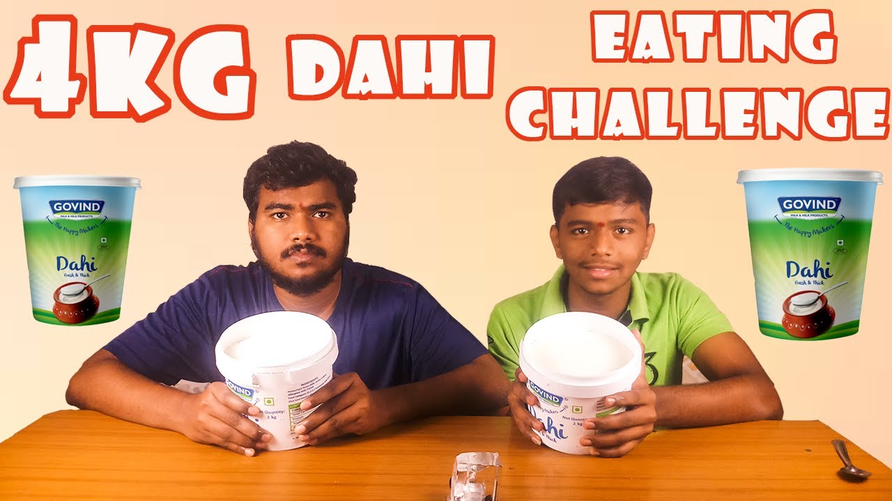 4KG Dahi Eating Challenge | Dahi Eating Competition | Fast Eating ...