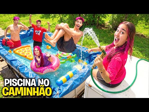 FIZEMOS UMA PISCINA EM UM CAMINHÃO *Sobrevivemos ?