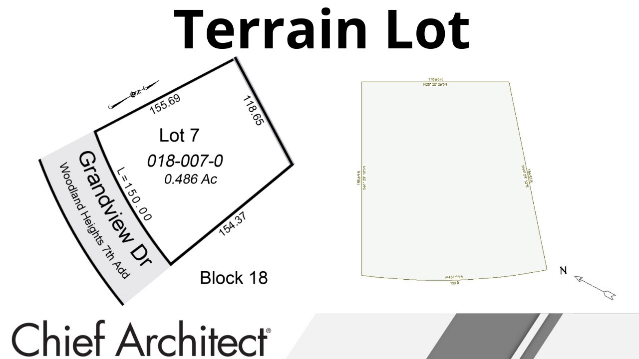 Tracing a Terrain Lot Image to Create a Site Plan or Terrain Perimeter ...