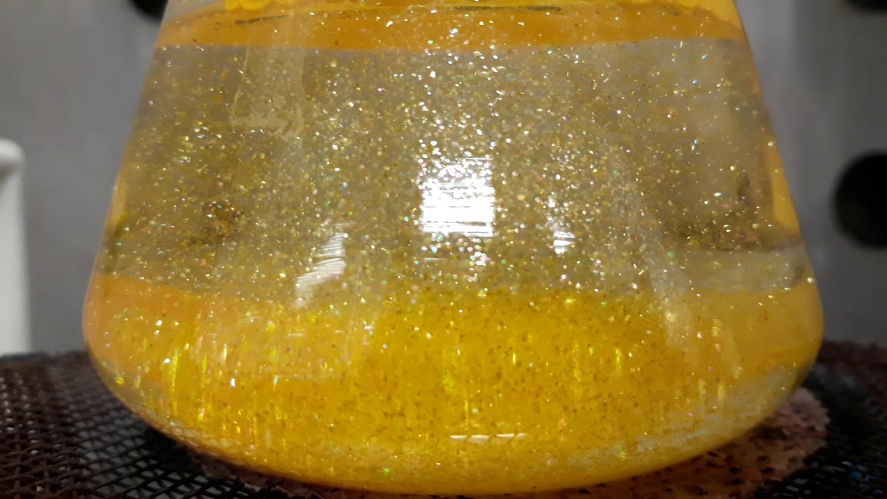 Golden rain chemistry demonstration - YouTube