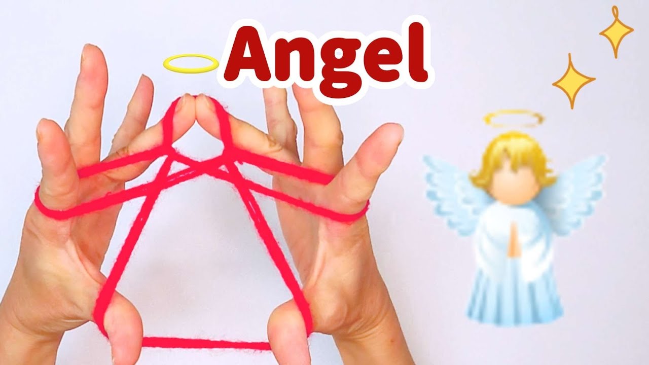 How to make an Angel Very easy String Figure/Cat's Cradle/あやとり - YouTube