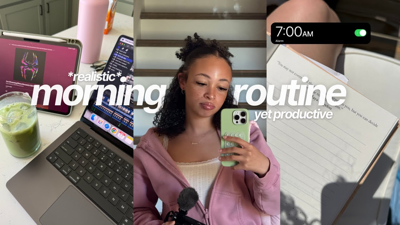 my week of morning routines 2025 ⎯ healthy habits & being productive ...