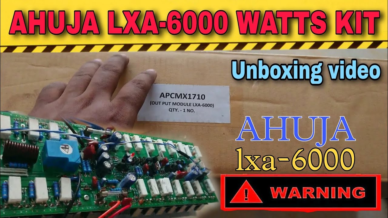AHUJA LXA-6000 WATTS AMPLIFIER KIT UNBOXING | #video #unboxing # ...
