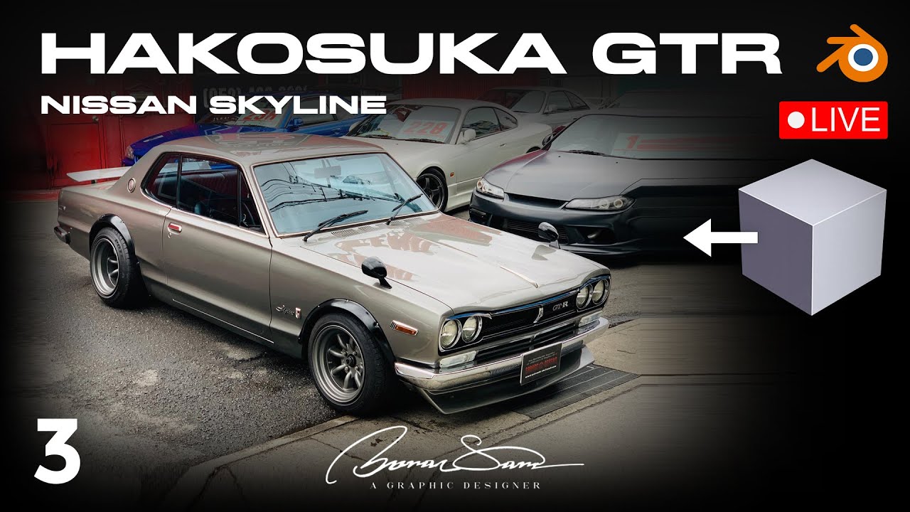 Nissan Skyline Hakosuka GT-R - Part 3 Blender #nismo #nissangtr # ...