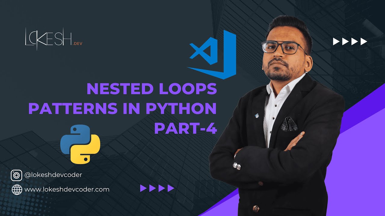 Nested Loops Patterns In Python Part 4 2025 Youtube 1475
