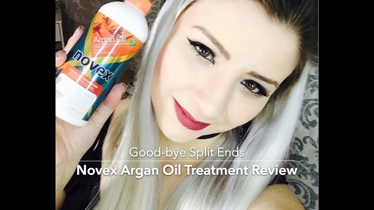 Novex Argan Oil & Julia McSherry! **GOOD-BYE SPLIT ENDS** - YouTube