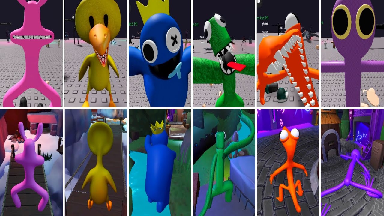 Rainbow Friends Concepts Roblox | What If I Became Every One Monster In ...