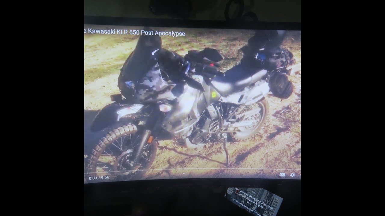 Bugout motorcycle Kawasaki KLR 650 Post Apocalypse transportation in ...