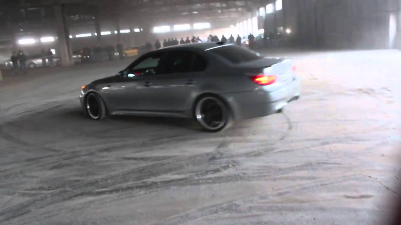 Old building Drift Bmw e60 545 - YouTube