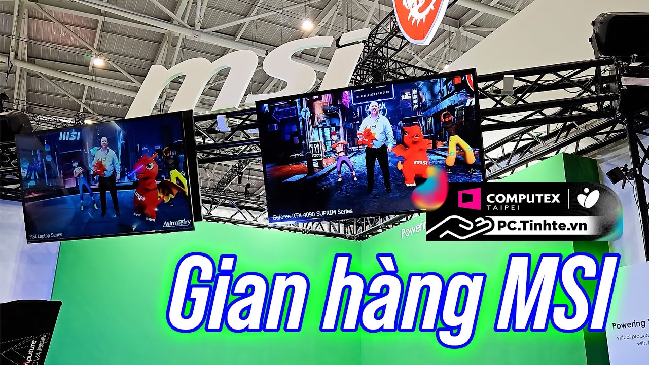 Gian hàng MSI COMPUTEX 2023 - YouTube