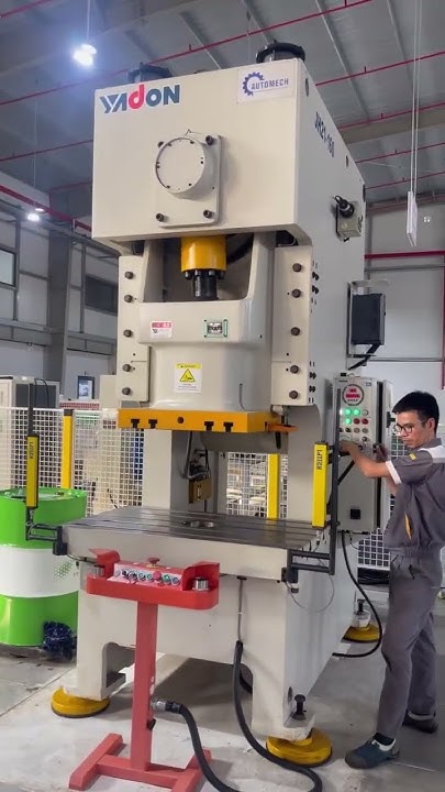 Bàn giao máy dập JH21-160T về tay khách hàng ngành dập linh kiện điện tử - YouTube