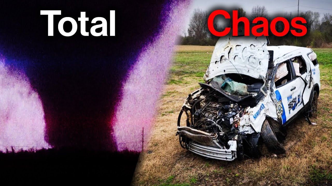 Tornado vs Police Cars - The Destructive Millbury EF4 - YouTube