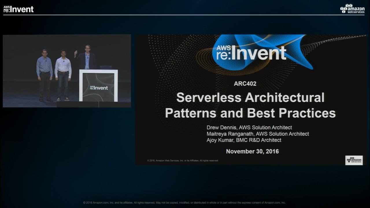 AWS re:Invent 2016: Serverless Architectural Patterns and Best Practices (ARC402) - YouTube