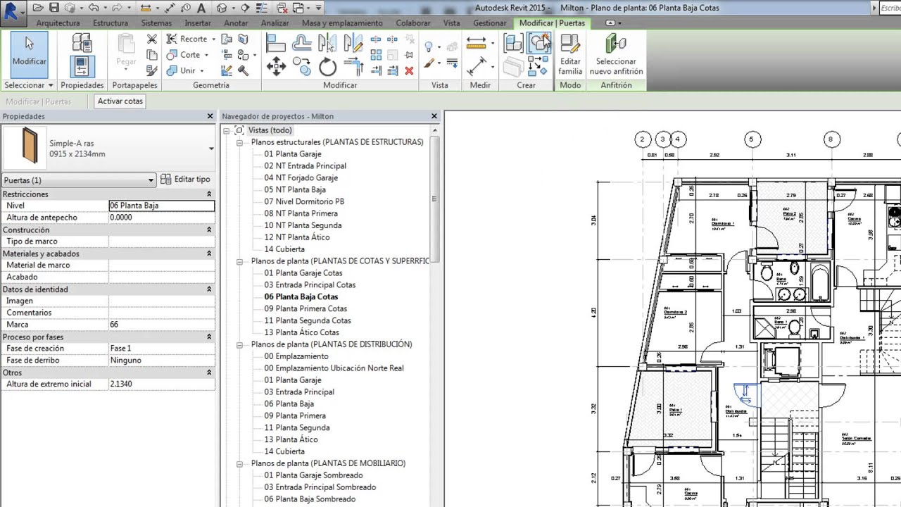 Revit: pestaña modificar | Bibliocad