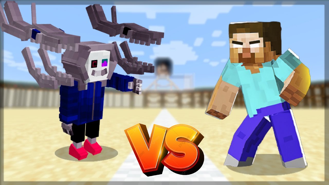 Minecraft: SANS VS HEROBRINE ! - BATALHA DE MOBS - YouTube