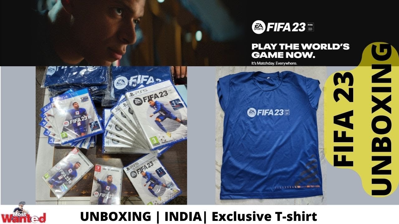 Unboxing FIFA 23 for PS4 and PS5 | Exclusive FIFA 23 T-shirt - YouTube