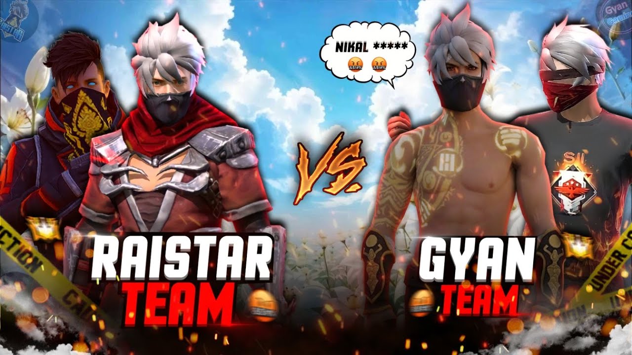 Raistar vs Gyan Gaming 4v4🔥 Best Clash Squad Battle - Garena Free Fire ...