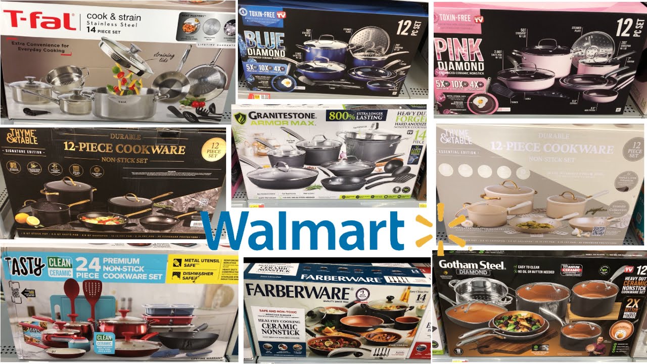 New Walmart AFFORDABLE Cookware Sets Skillets And Pots 2024 - YouTube