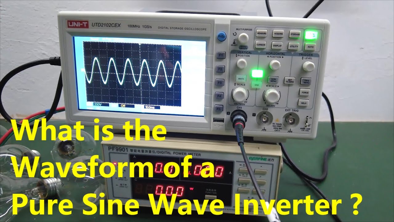 What is the waveform of a pure sine wave inverter? - YouTube