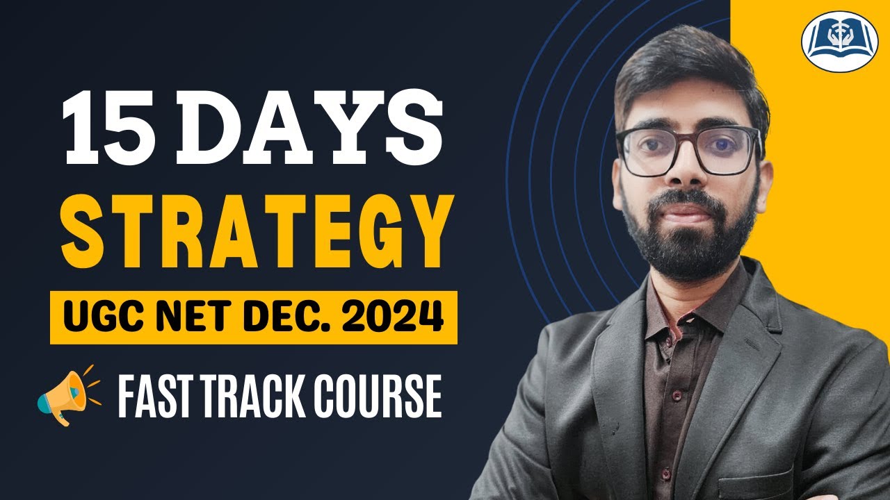 15-Day Strategy for UGC NET Dec. 2024 | Fast Track Course for Commerce & Management - YouTube