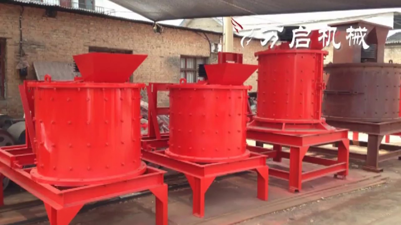 vertical compound crusher crusher backing compound - YouTube