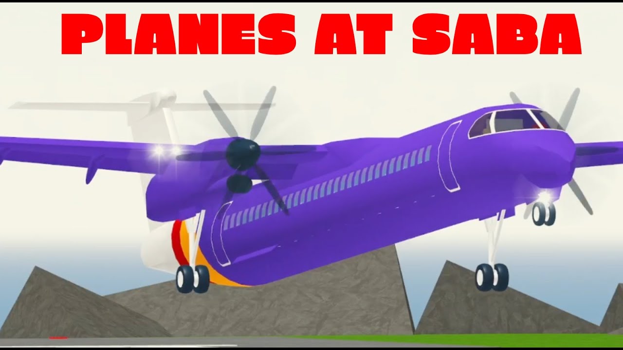 Landing Planes At Saba Airport! (Roblox: PTFS) - YouTube