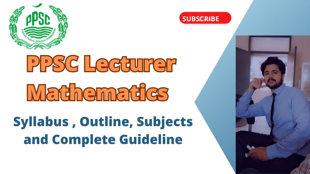 How to Start Lecturer Mathematics Preparation? | PPSC Lecturer syllabus ...