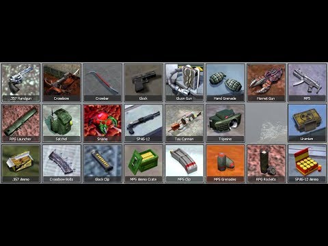 How to get half life source weapons in gmod - YouTube