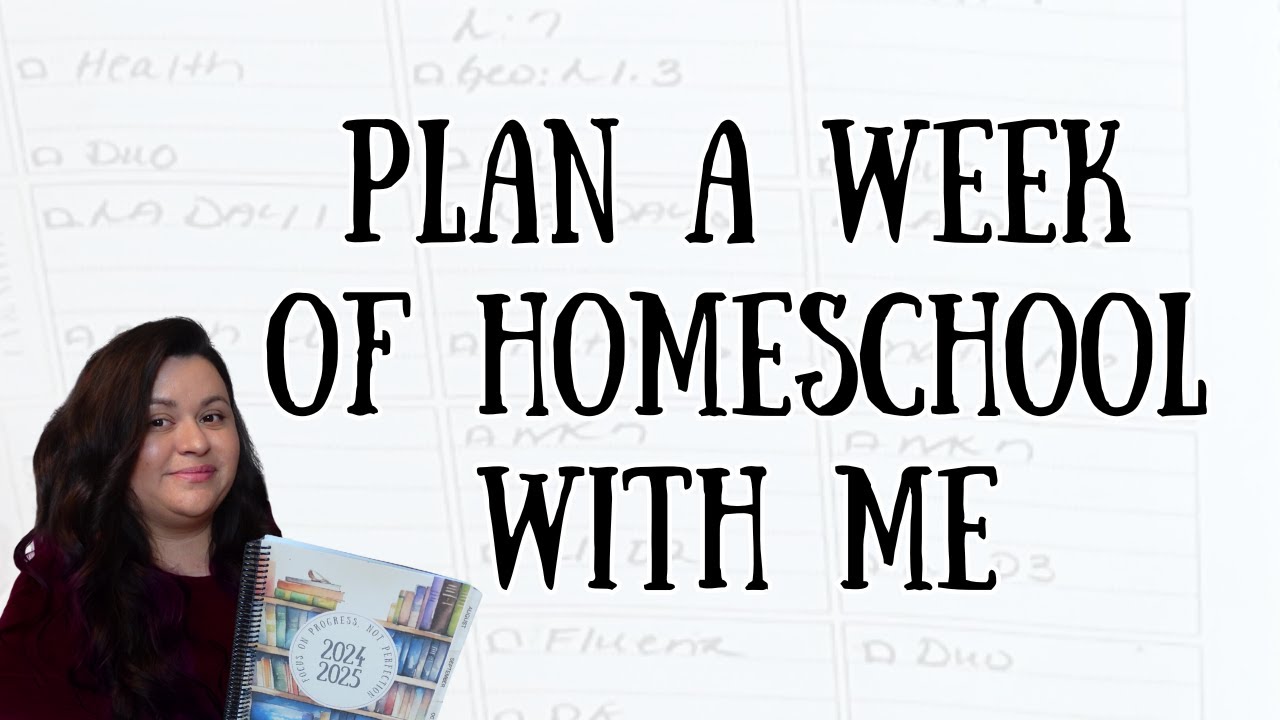 PLAN A WEEK OF HOMESCHOOL WITH ME || LESSON PREP FOR NEXT WEEK - YouTube