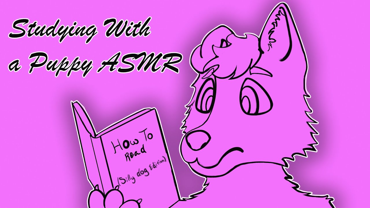(Furry ASMR) Last Minute Finals Study With a Puppy | Fireplace, Writing ...