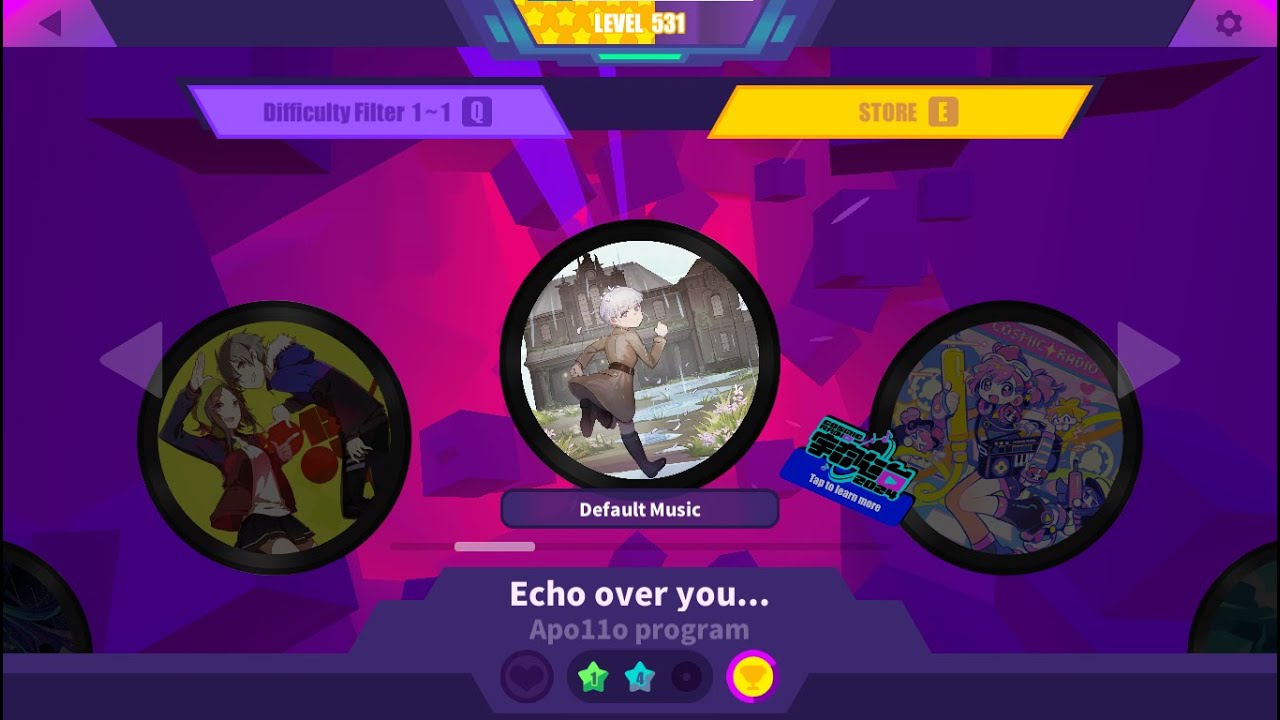 Apo11o program - Echo over you... [Muse Dash] Easy (1) FC - YouTube