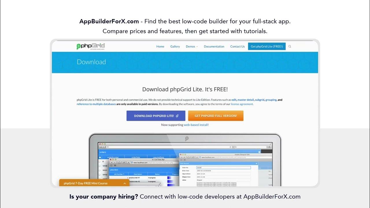 phpGrid.com (@phpGrid) phpgrid.com pricing plans (on Nov. 10, 2022) - YouTube