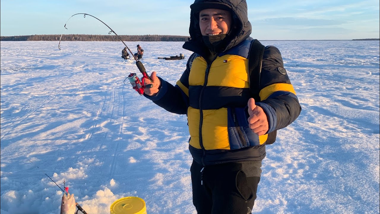 Hecla Manitoba Canada Ice Fishing - YouTube