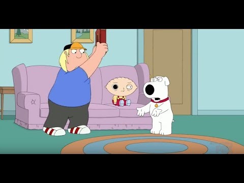 Family Guy - Chris Knocks Stewie Out With a Book!