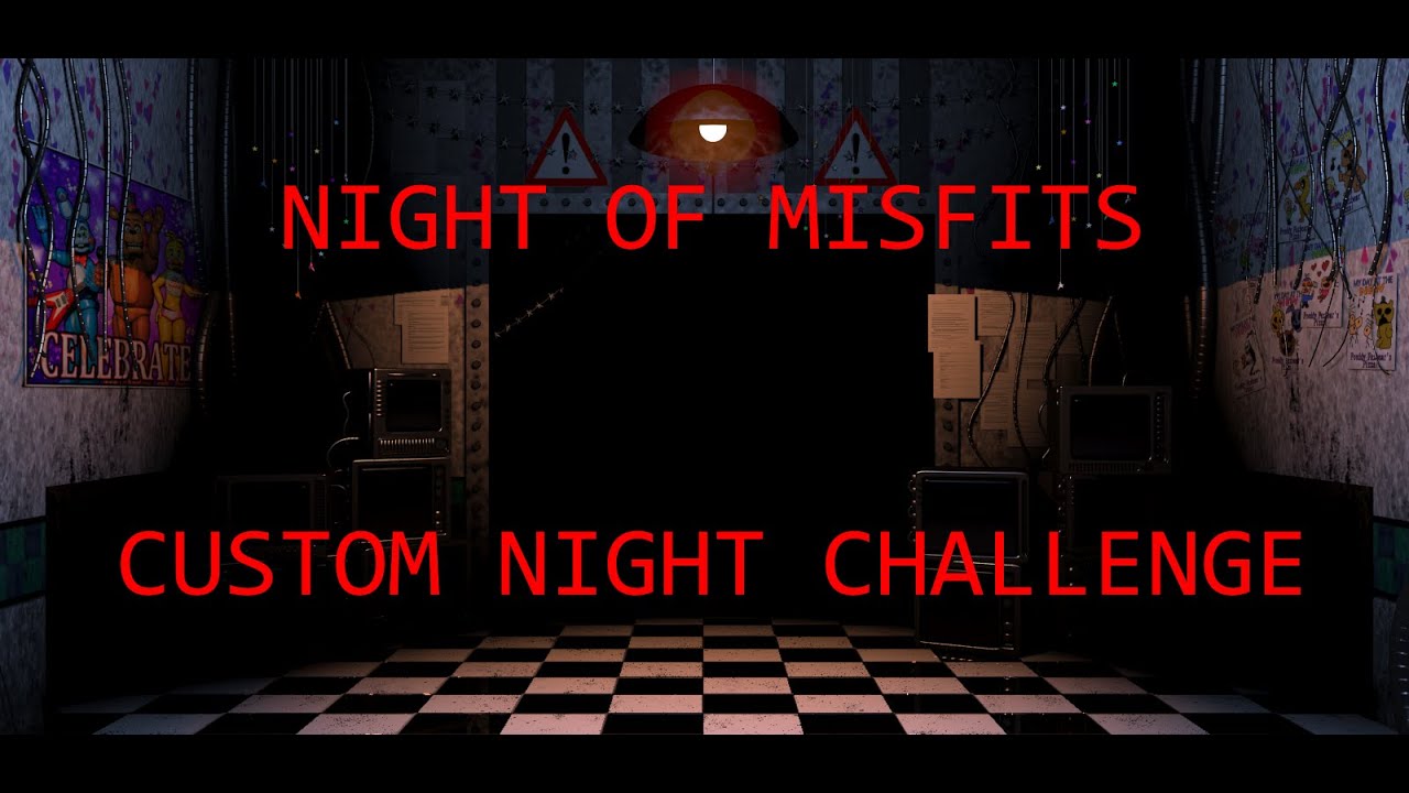 How to beat FNaF 2 - Night of Misfits (Night 7) | Custom Night ...