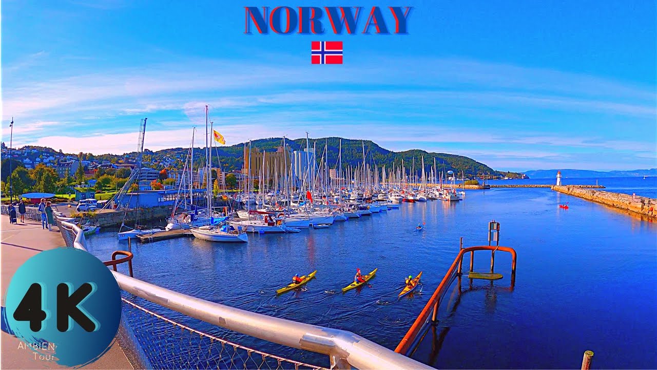 【4K】Walking Tour / Taking A Walk In NORWAY - Trondheim (Skansen) (Sunny ...