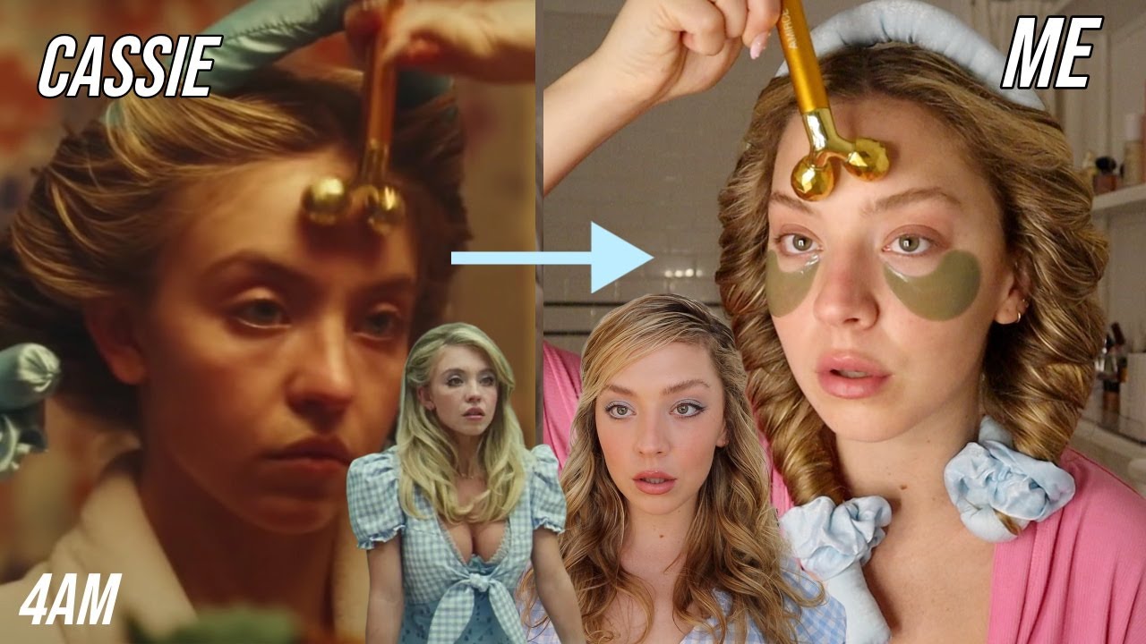 Trying Cassie From Euphoria's 4am Morning Routine - YouTube