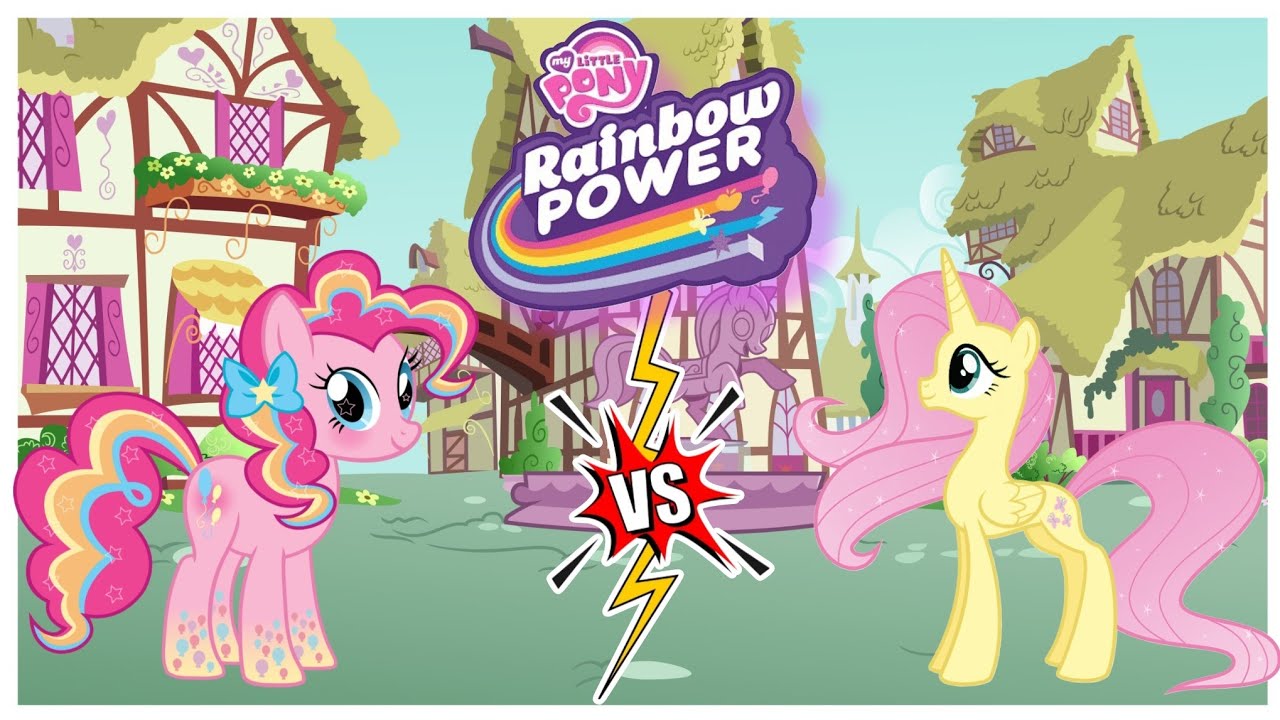 🌈 MLP Rainbow Runner: Fastest Pony in Equestria!🏆 Fluttershy vs Pinkie ...