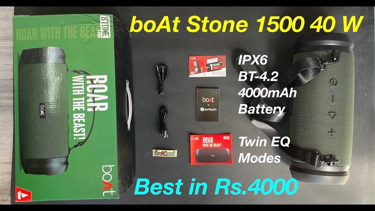 boAt Stone 1500 40 W Bluetooth Speaker ! Final Opinion ! Beat Speaker ...
