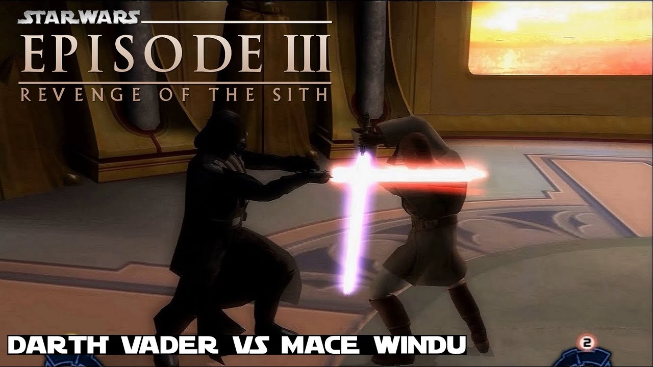 Darth Vader vs Mace Windu | Revenge of the Sith - YouTube
