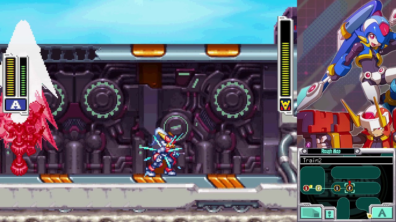 Mega Man ZX Advent No Damage Expert(Ashe) Part 1 Train DeerBurn ...