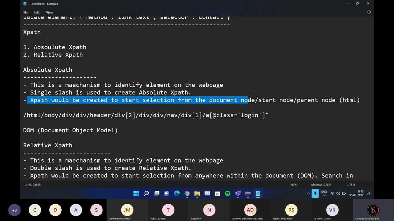 Locators Xpath Part 2 04 Selenium Youtube