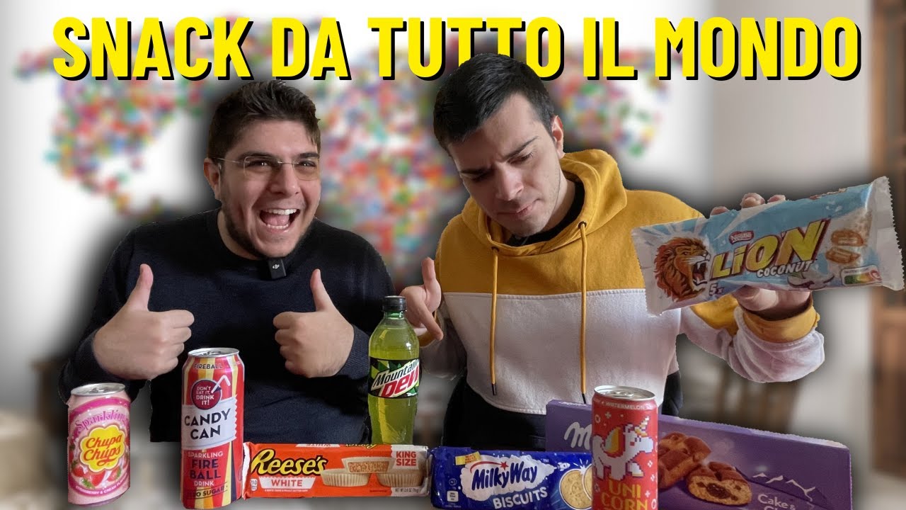 PROVO SNACK E BEVANDE STRANE CON MIO FRATELLO! - YouTube