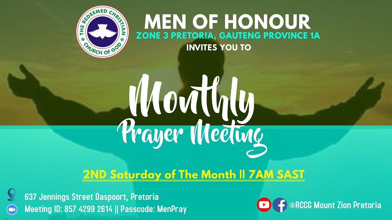 MEN OF HONOUR MONTHLY PRAYER MEETING || 11-11-2023 - YouTube